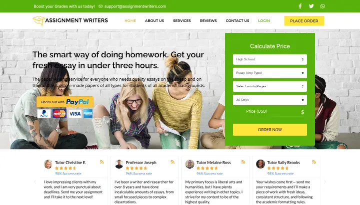 Website Templates for Essay Writing | Essay WP Themes