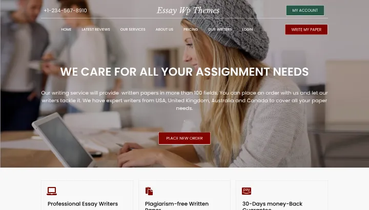 Website Templates for Essay Writing | Essay WP Themes